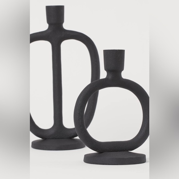 H&M | Accents | Hm Short And Tall Metal Candlestick | Poshmark